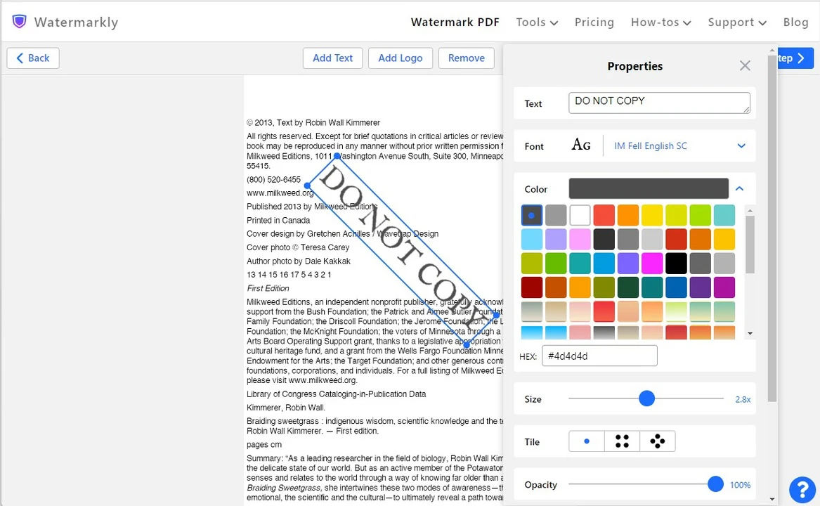 Watermark PDF Online| Free PDF Watermarker | Watermarkly Watermark PDF Online| Free PDF Watermarker | Watermarkly